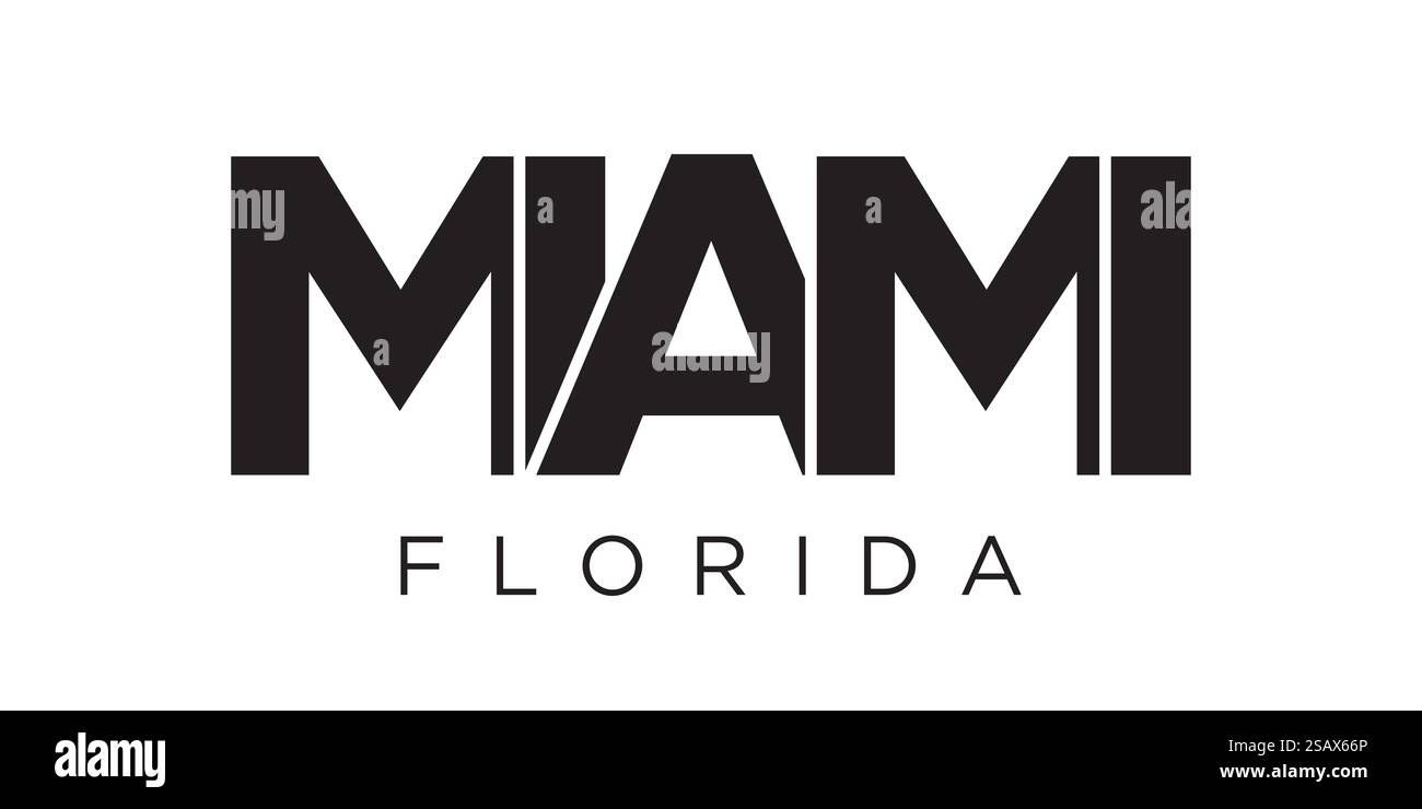 Miami, Florida, USA typography slogan design. America logo with graphic ...