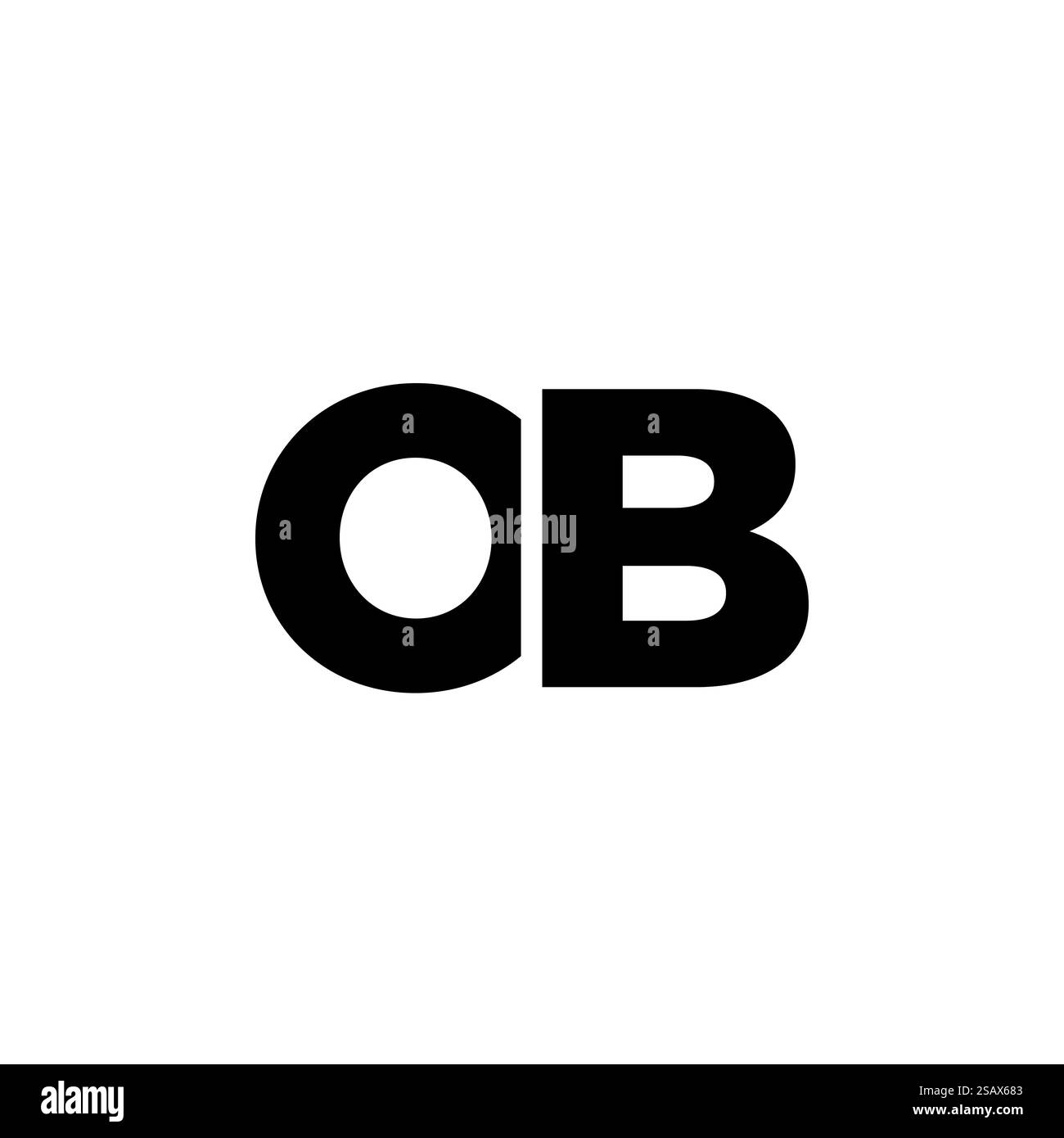 Trendy letter O and B, OB logo design template. Minimal monogram ...