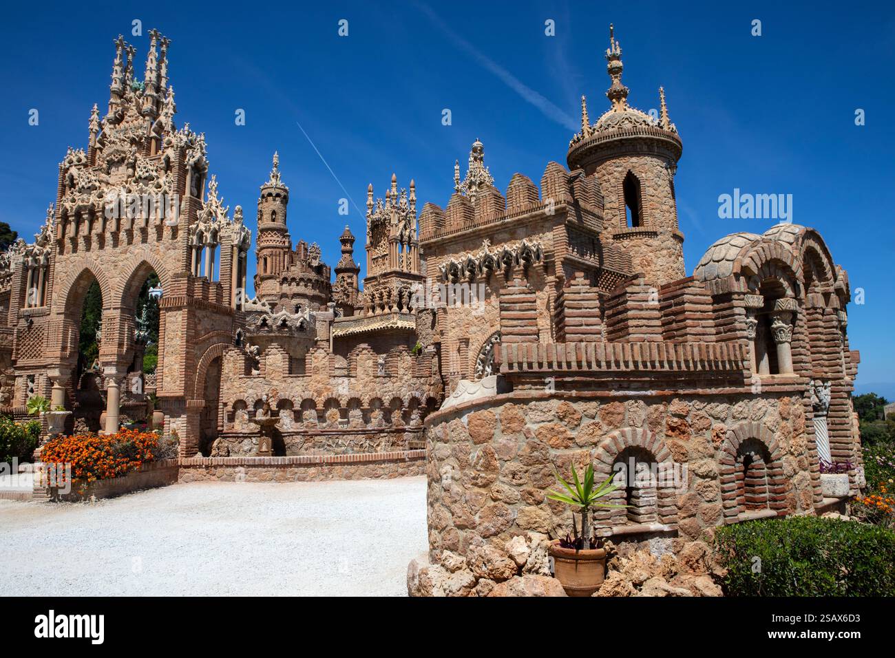 The stunning Castillo de Colomares, or Colomares Castle in Benalmadena ...