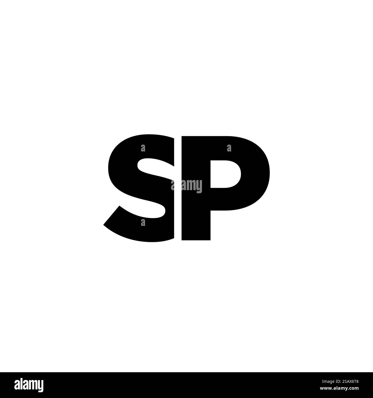 Trendy letter S and P, SP logo design template. Minimal monogram ...