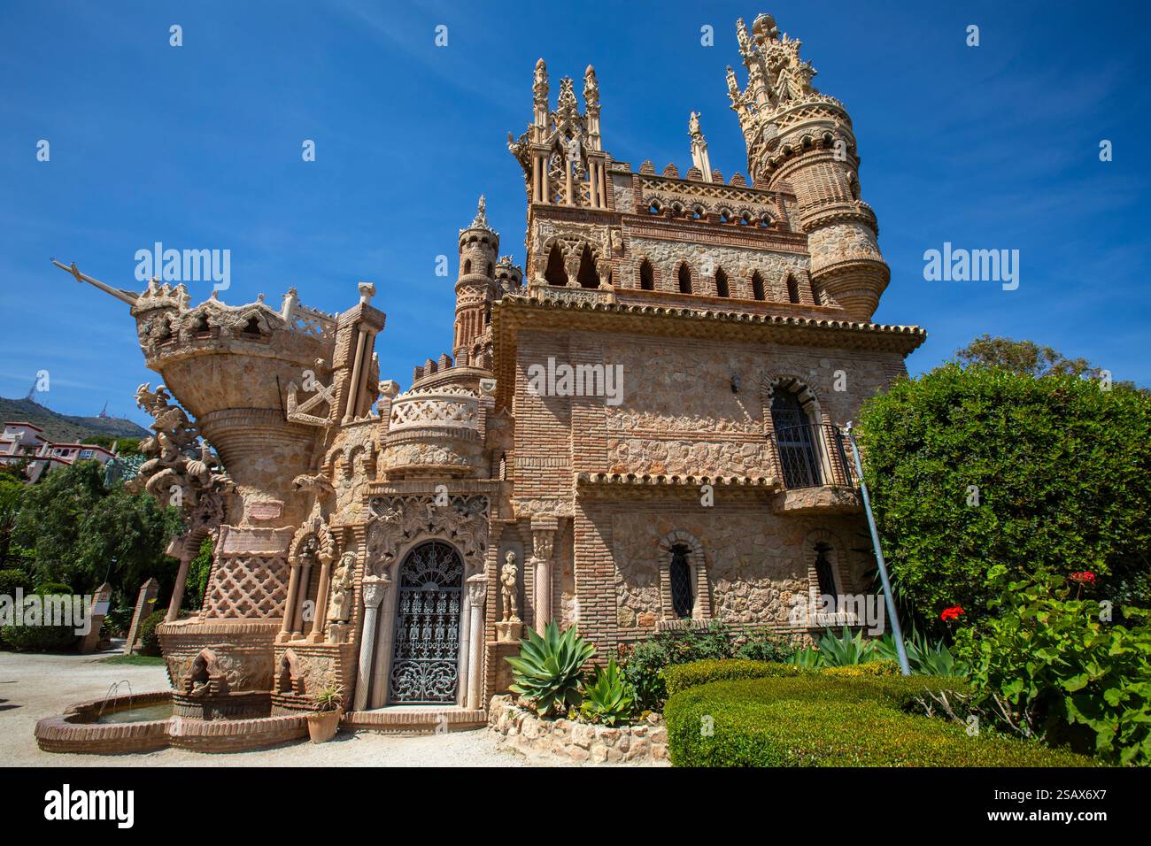The stunning Castillo de Colomares, or Colomares Castle in Benalmadena ...