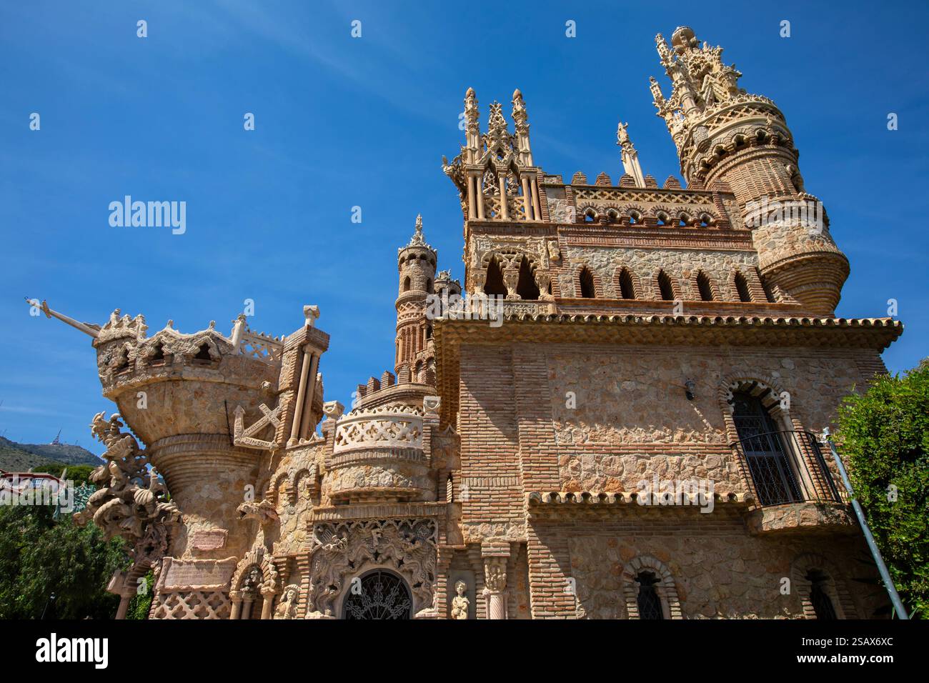 The stunning Castillo de Colomares, or Colomares Castle in Benalmadena ...
