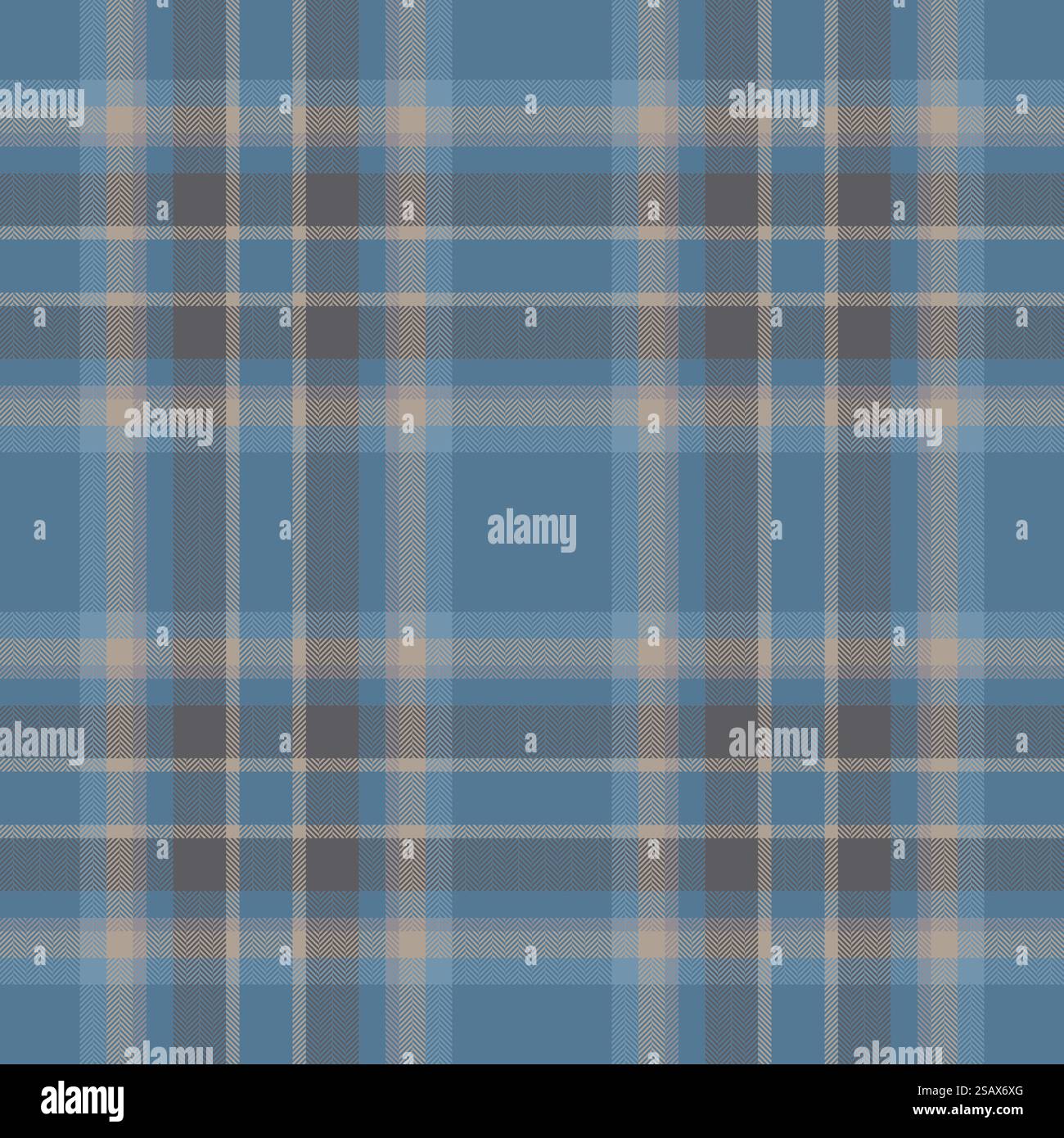 Plaid seamless pattern in blue. Check fabric texture. Vector textile ...