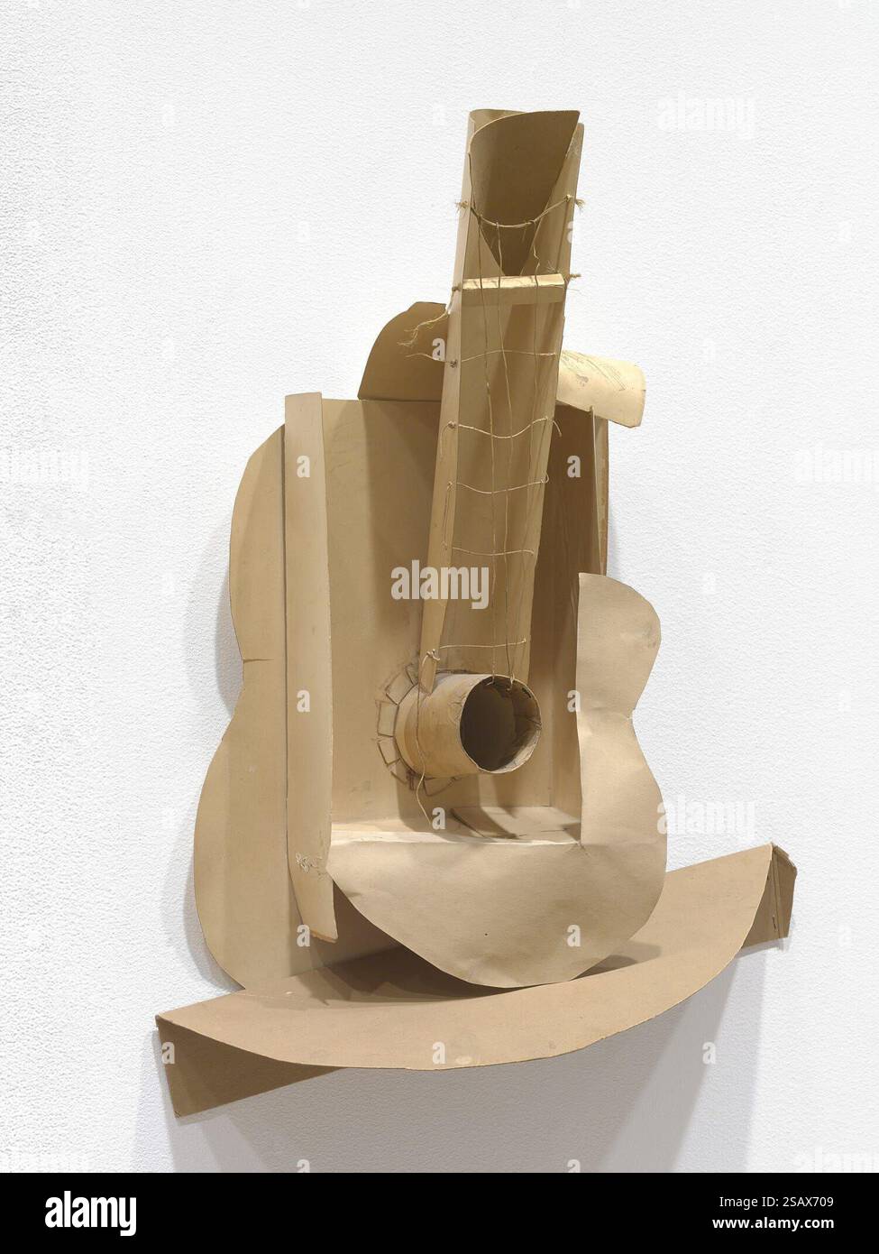 Pablo Picasso/ Still Life with Guitar, (1913) Paper, cardboard, strings. Museum: MoMA, The ...