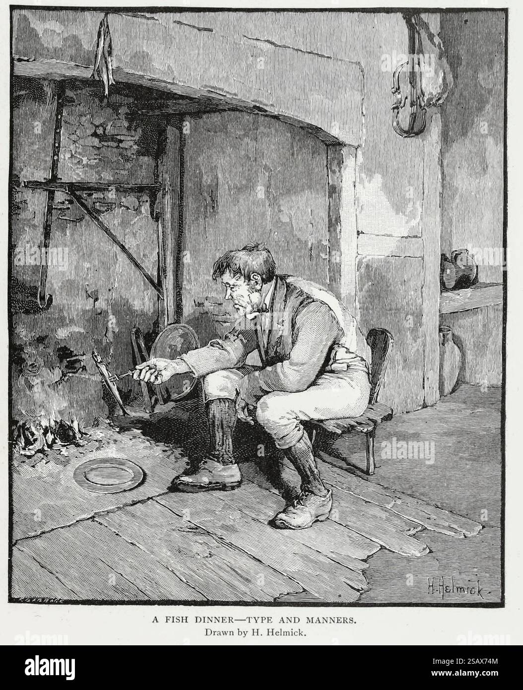 A fish dinner by Howard Helmick The Irish from volume 4 of Ridpath's ...