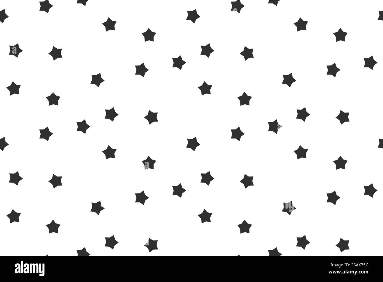 Stars seamless pattern black white abstract background vector. Stars ...