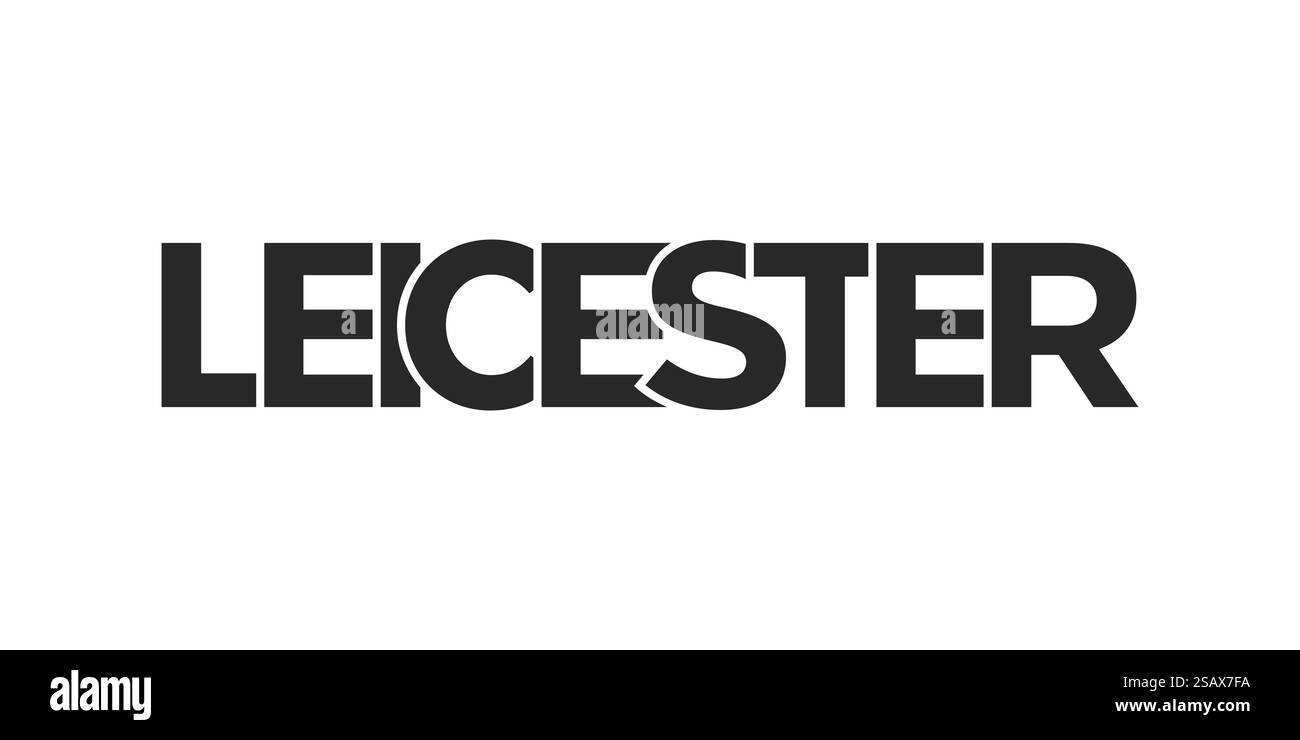 Leicester city in the United Kingdom design features a geometric style ...