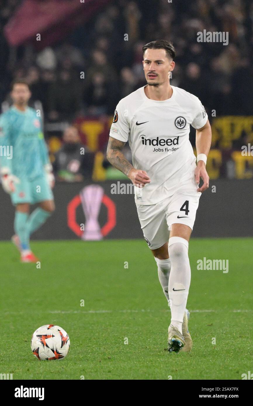 Rome, Italy. 30th Jan, 2025. Eintracht's Robin Koch during the UEFA ...