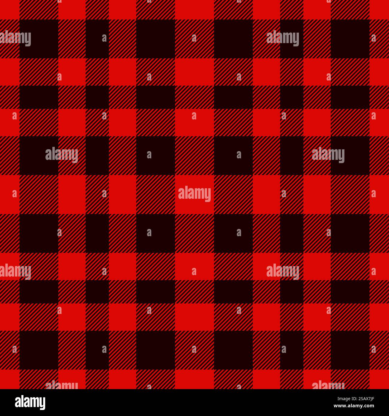 Plaid seamless pattern in red. Check fabric texture. Vector textile ...