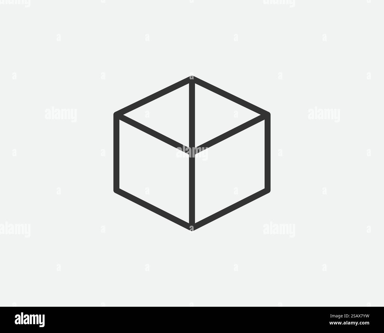 Delivery packaging vector icon. Cargo cardboard box icons. Carton ...