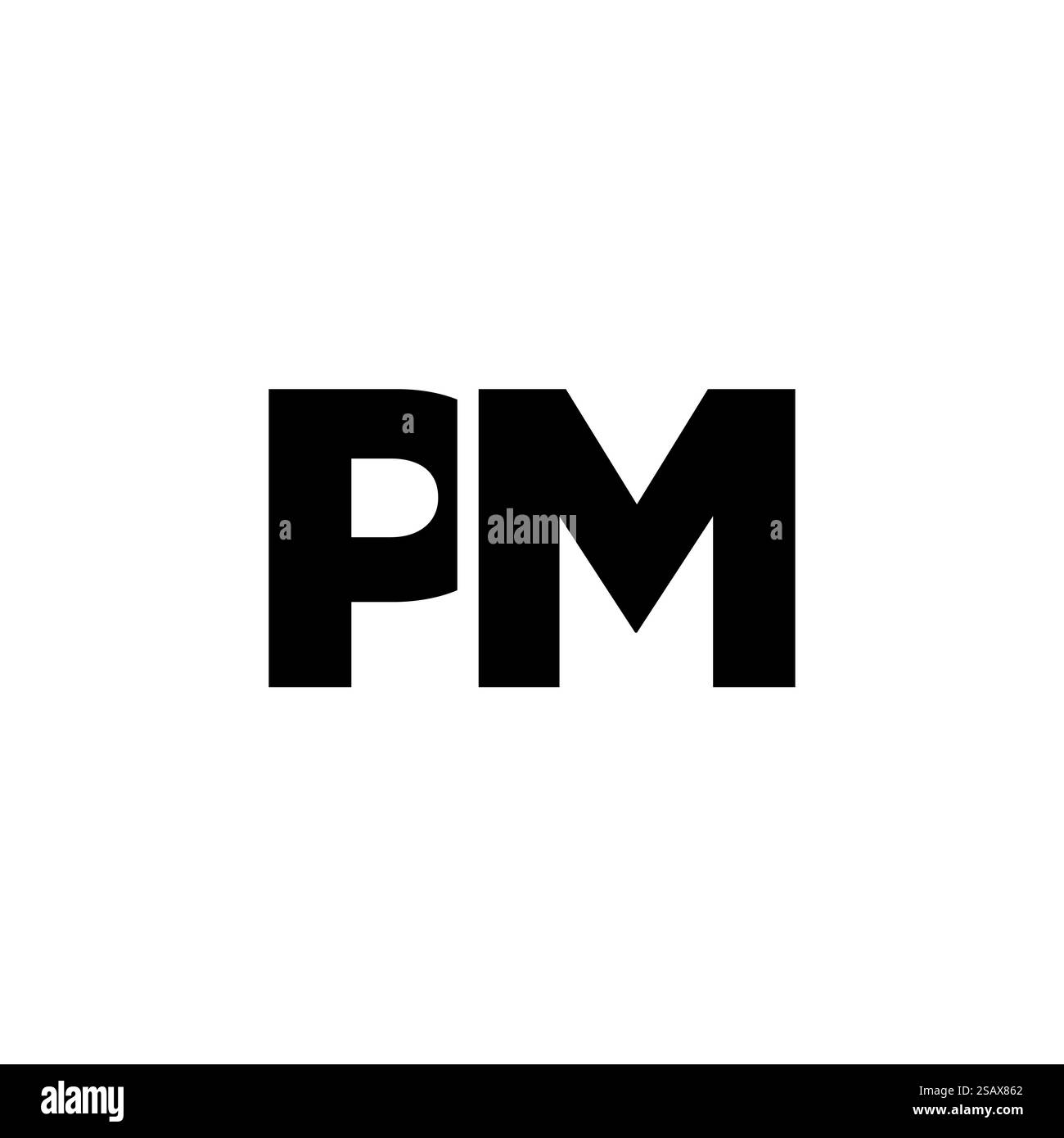 Trendy letter P and M, PM logo design template. Minimal monogram ...