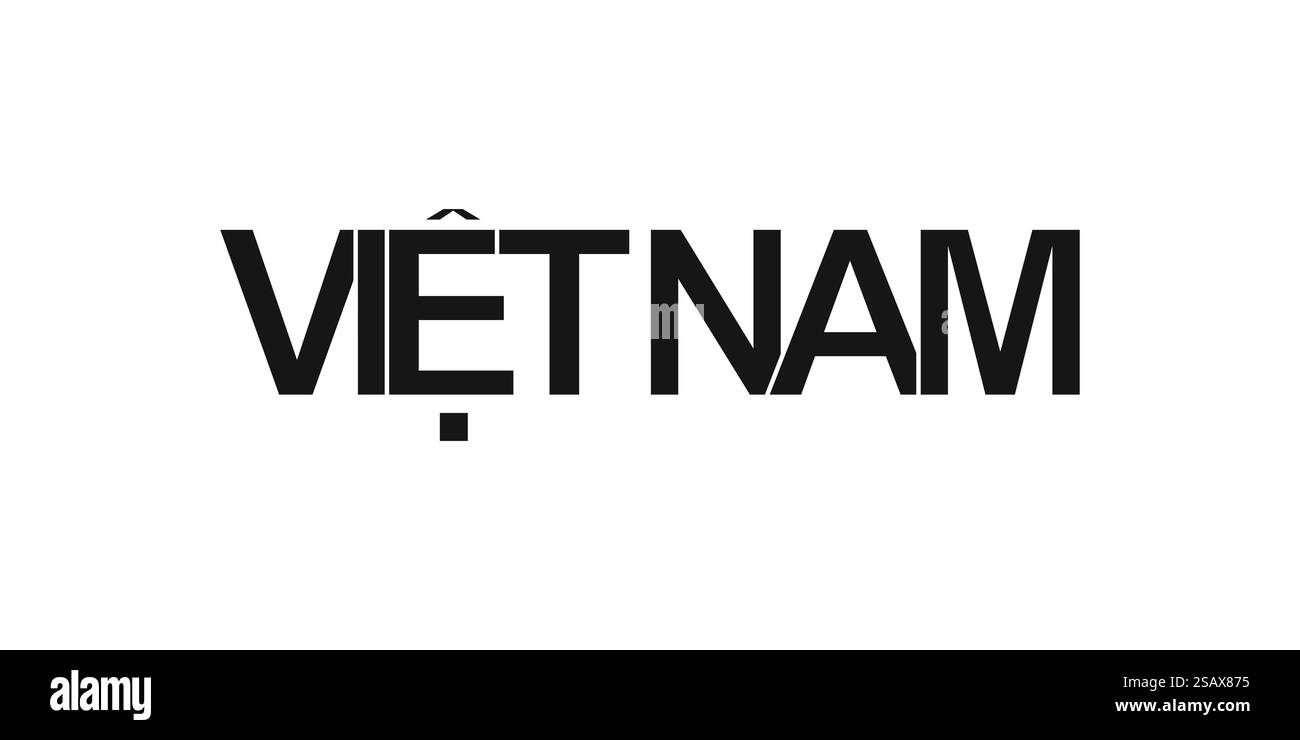 Vietnam emblem for print and web. Design features geometric style ...