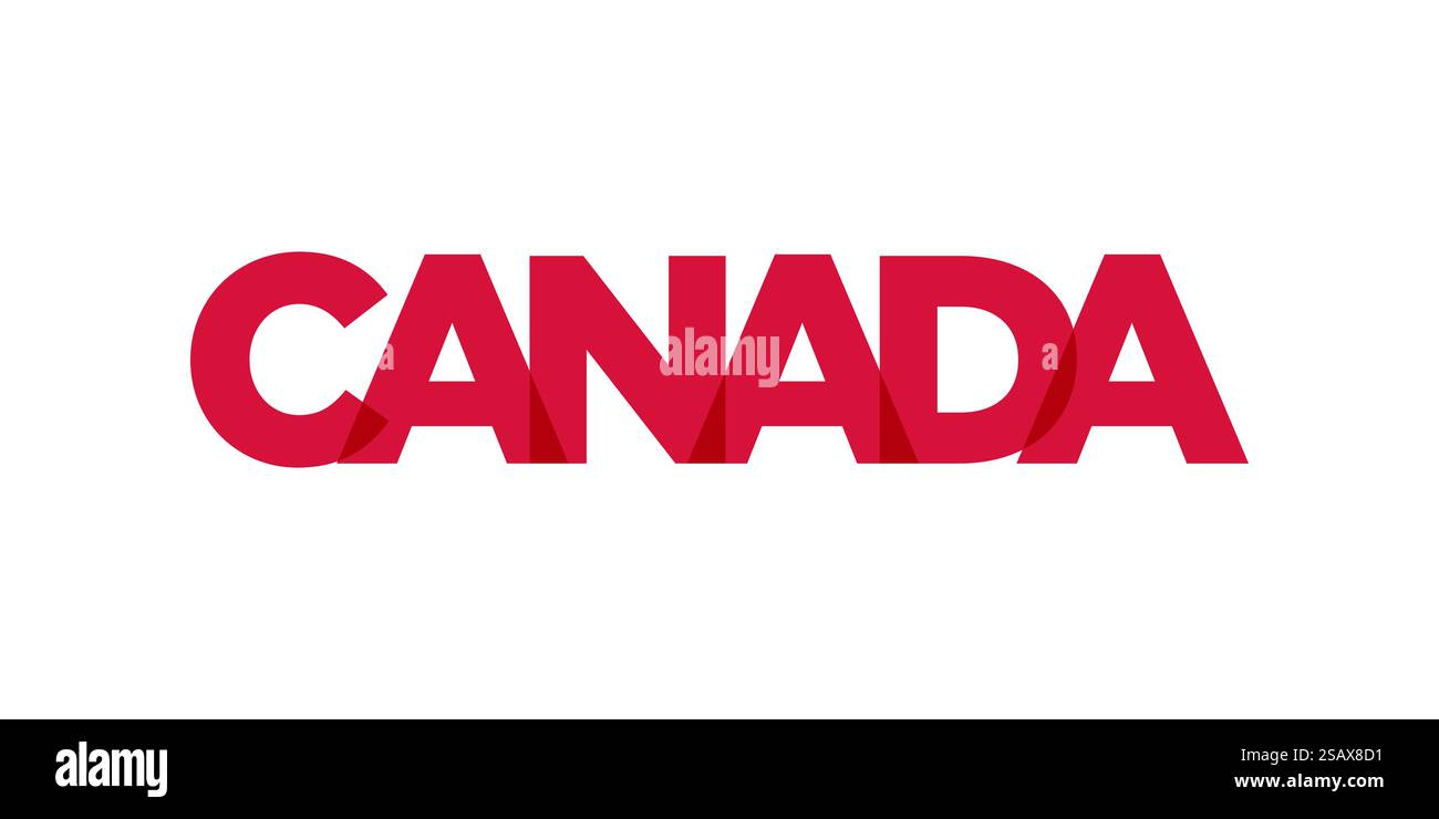 Canada emblem for print and web. Design features geometric style ...