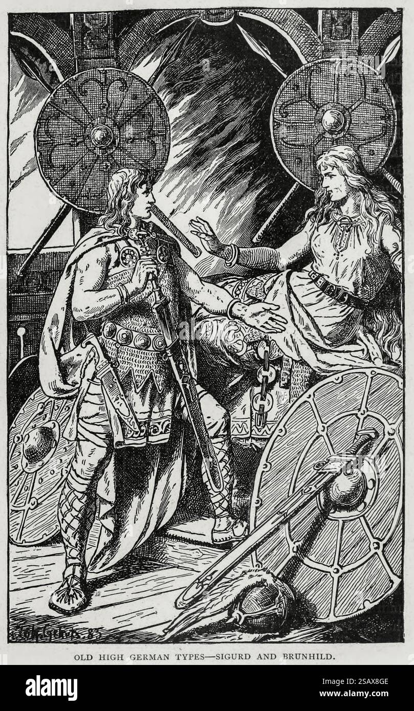 OLD HIGH GERMAN TYPES — SIGURD AND BRUNHILD The Teutonic Peoples from ...