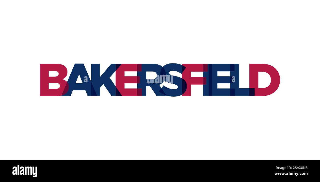 Bakersfield, California, USA typography slogan design. America logo ...