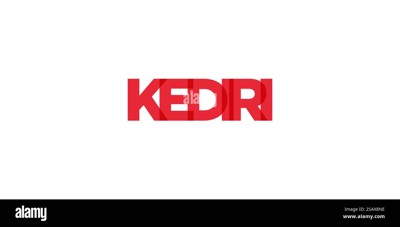 Kediri in the Indonesia emblem for print and web. Design features ...