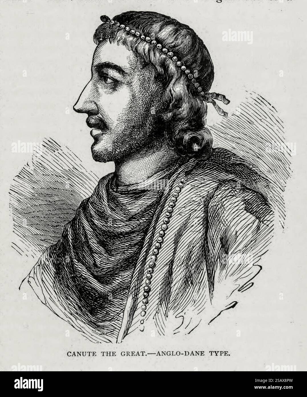 CANUTE THE GREAT. ANGLO-DANE TYPE The Teutonic Peoples from volume 4 of ...