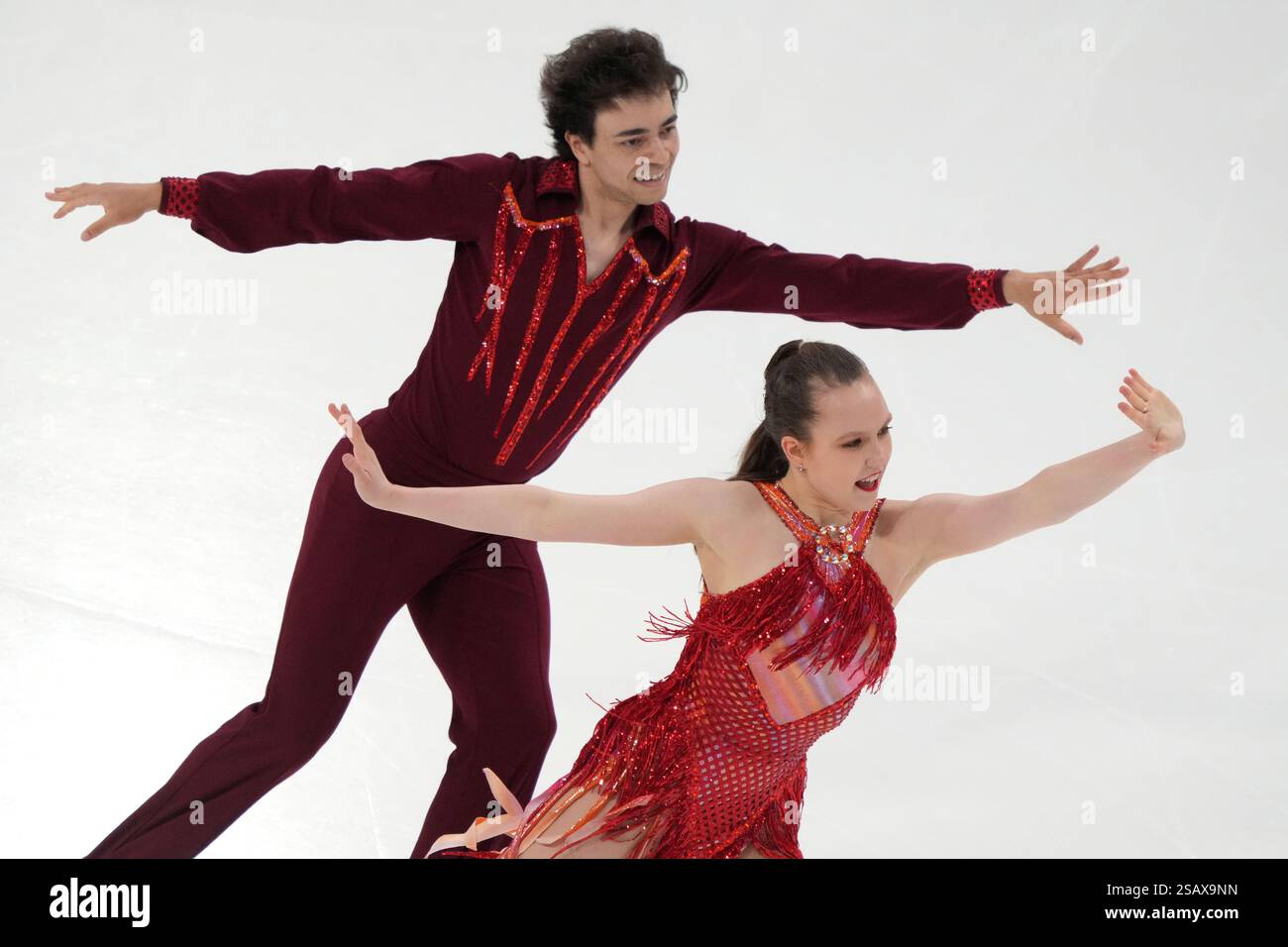 Emilia Monika Ziobrowska and Shiloh Douglas Judd of Romania perform in ...