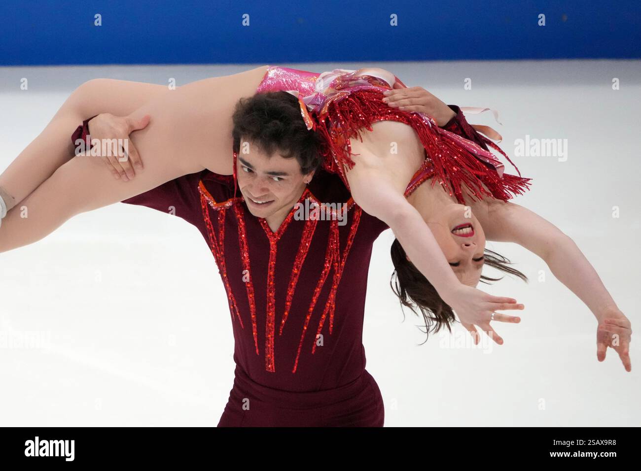 Emilia Monika Ziobrowska and Shiloh Douglas Judd of Romania perform in ...