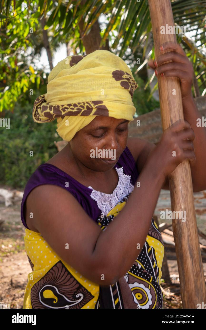 Africa Tanzania, Zanzibar, East Coast, Jambiani, village cultural tour ...