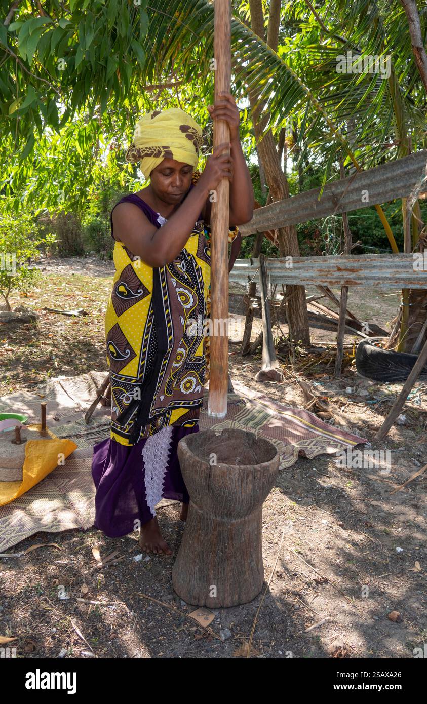 Africa Tanzania, Zanzibar, East Coast, Jambiani, village cultural tour ...