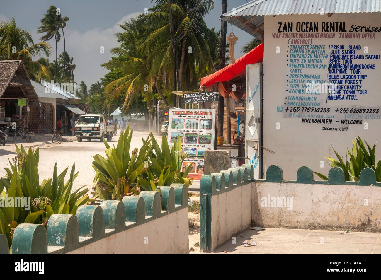 Africa Tanzania, Zanzibar, East Coast, Jambiani, shops in village ...
