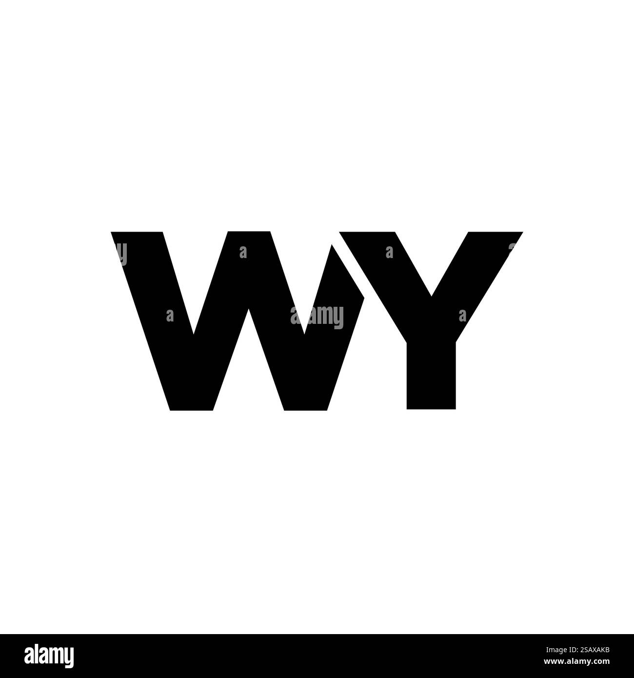Wy logo design hi-res stock photography and images - Alamy