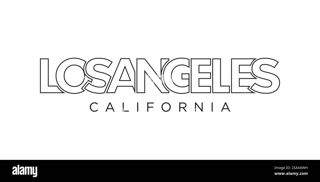 Los Angeles, California, USA typography slogan design. America logo ...