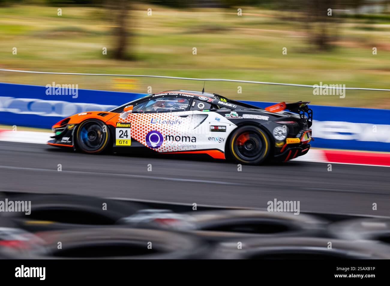 The #24 Method Motorsport McLaren Artura GT4 driven by Jake Santalucia ...