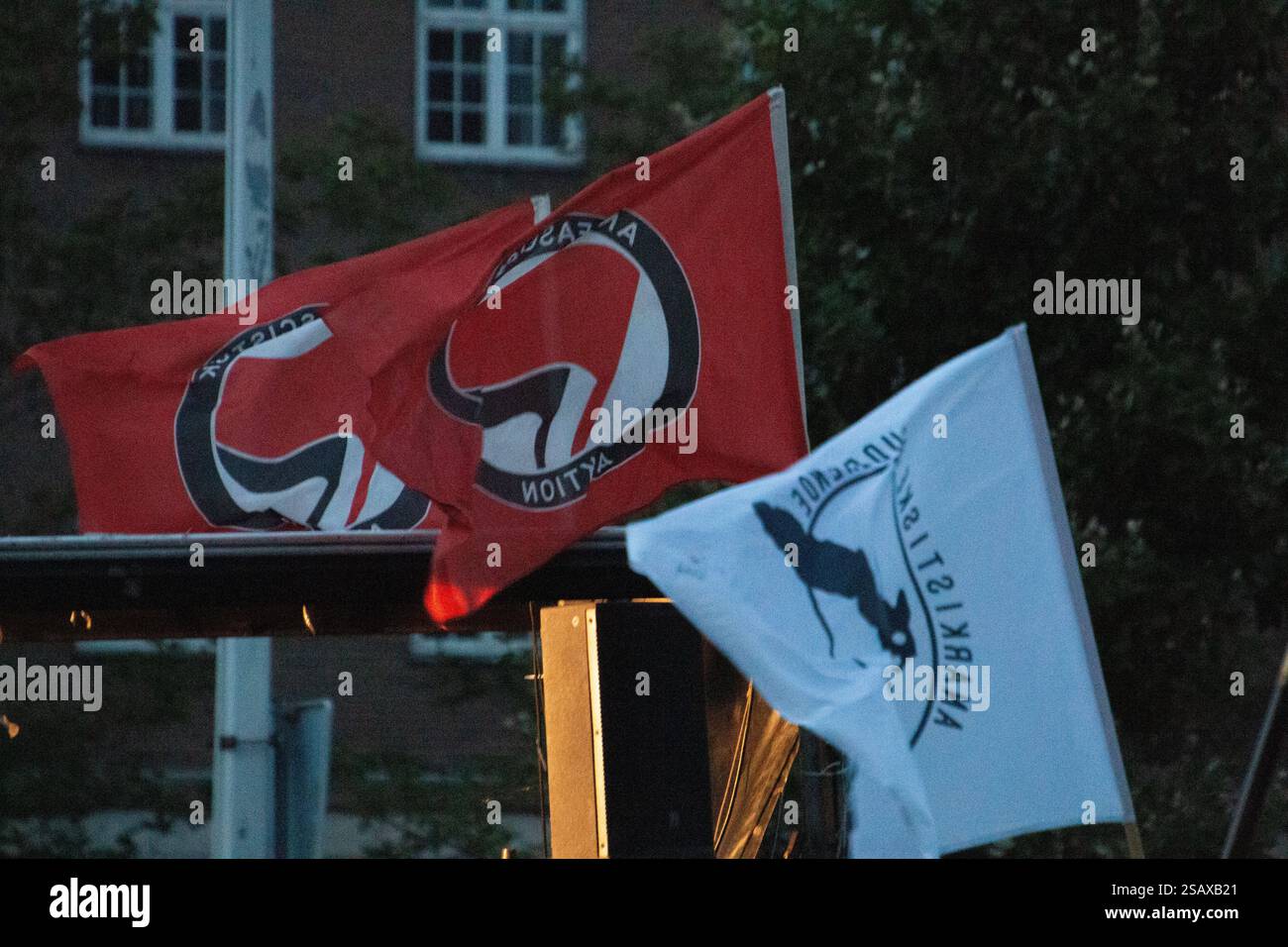 Copenhagen, Denmark. 21st Sep, 2023. Antifa is a left-wing anti-fascist ...