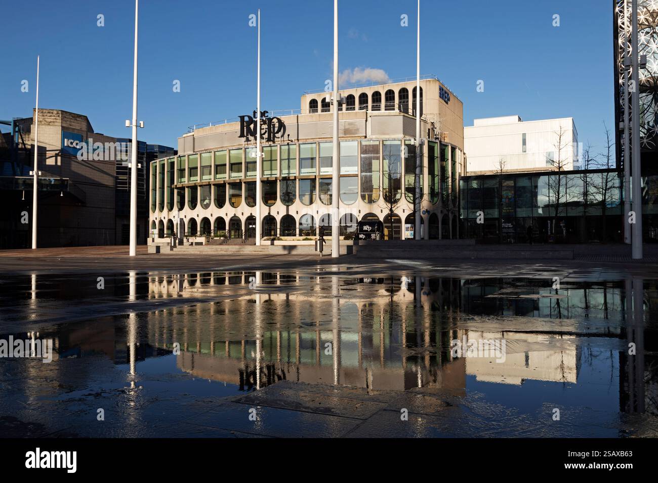 The Birmingham Rep in Birmingham, England. The live entertainment venue ...