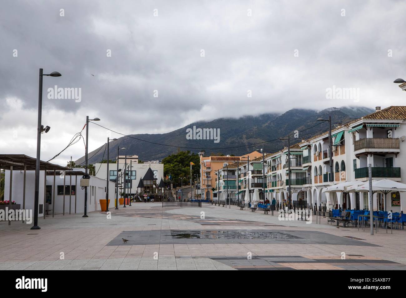 A view of Plaza Adolfo Suarez in the Arroyo de la Miel area of ...