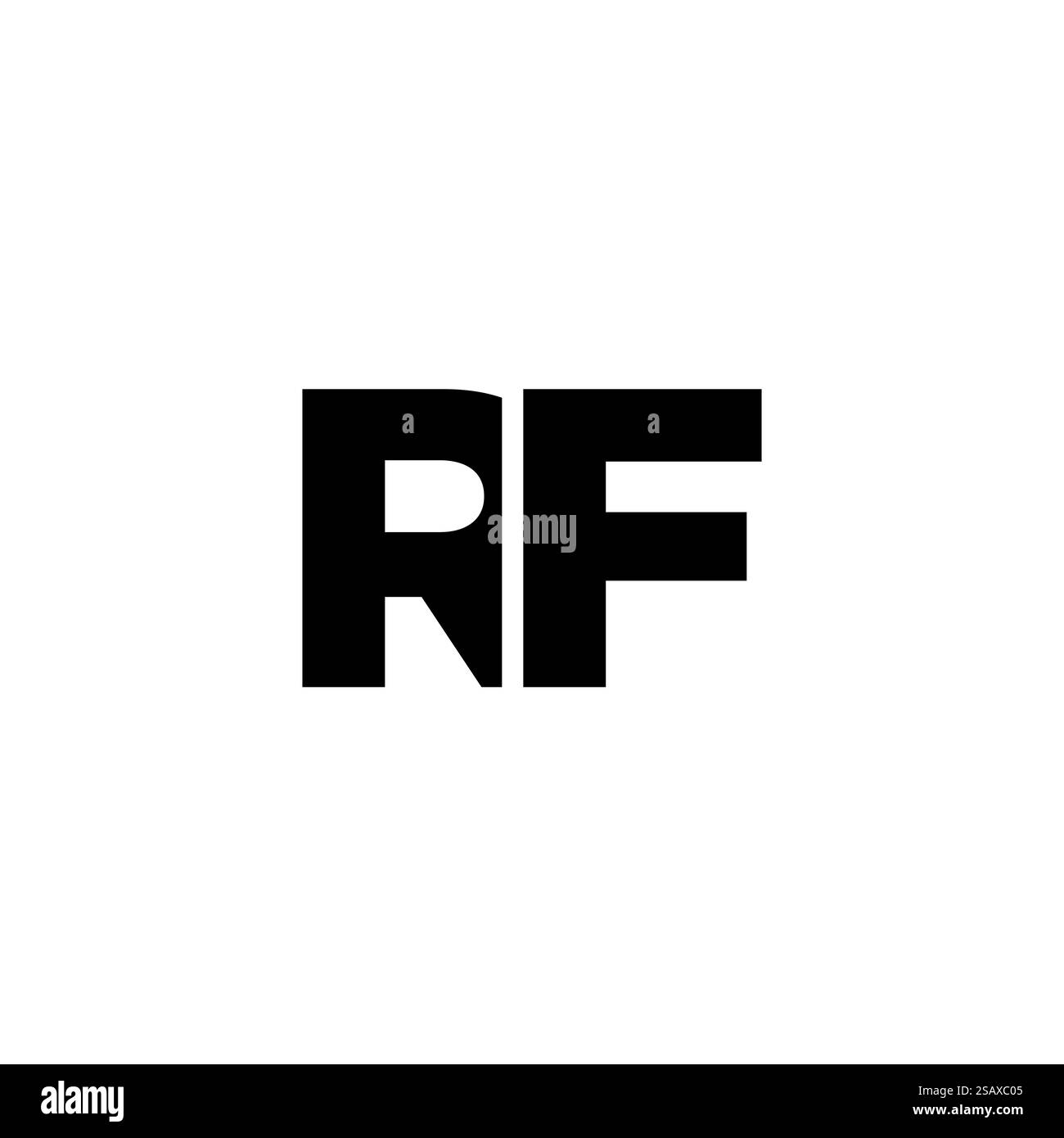Trendy letter R and F, RF logo design template. Minimal monogram ...
