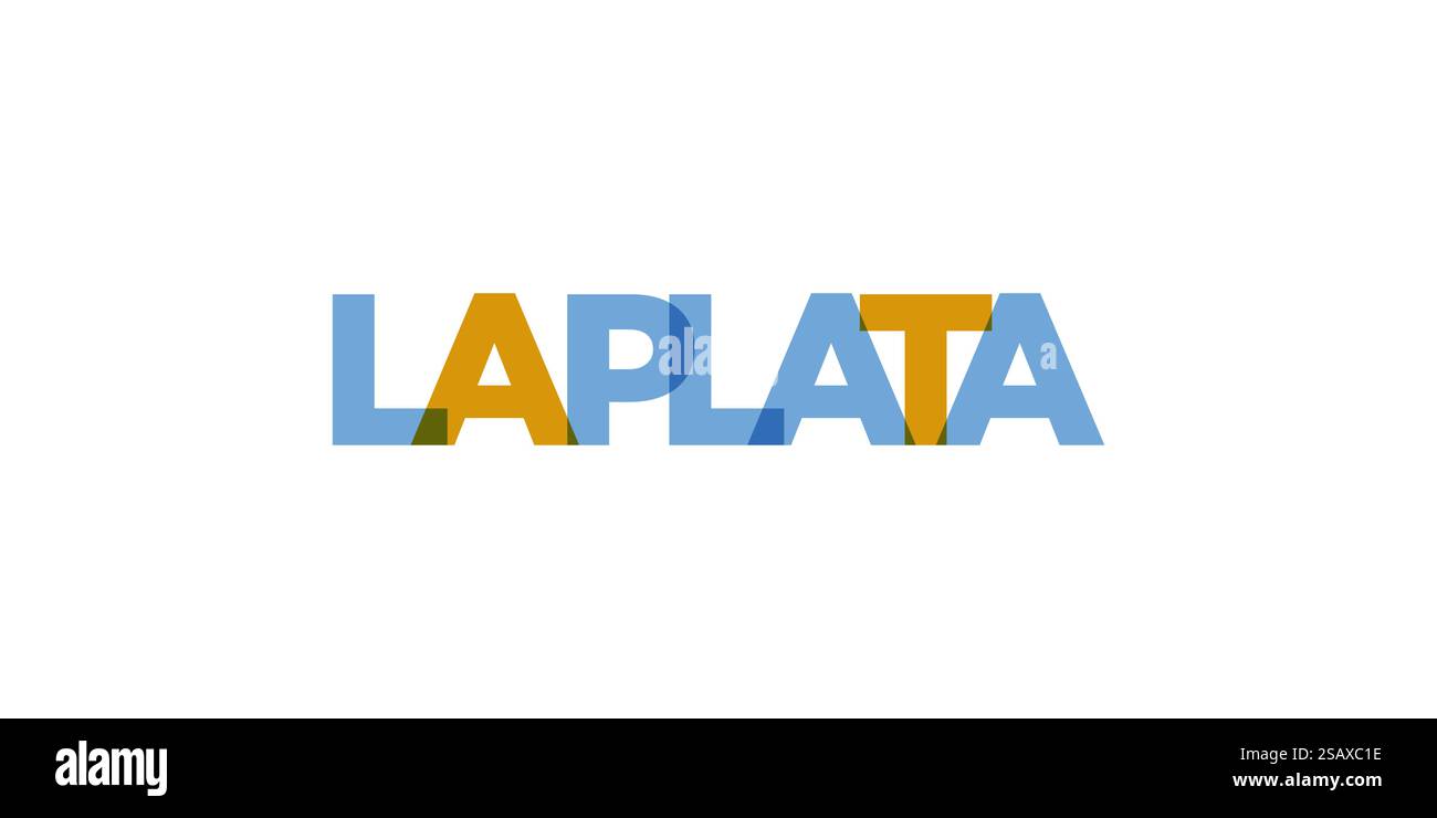 La Plata in the Argentina emblem for print and web. Design features ...