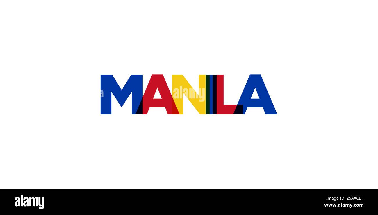 Manila in the Philippines emblem for print and web. Design features ...