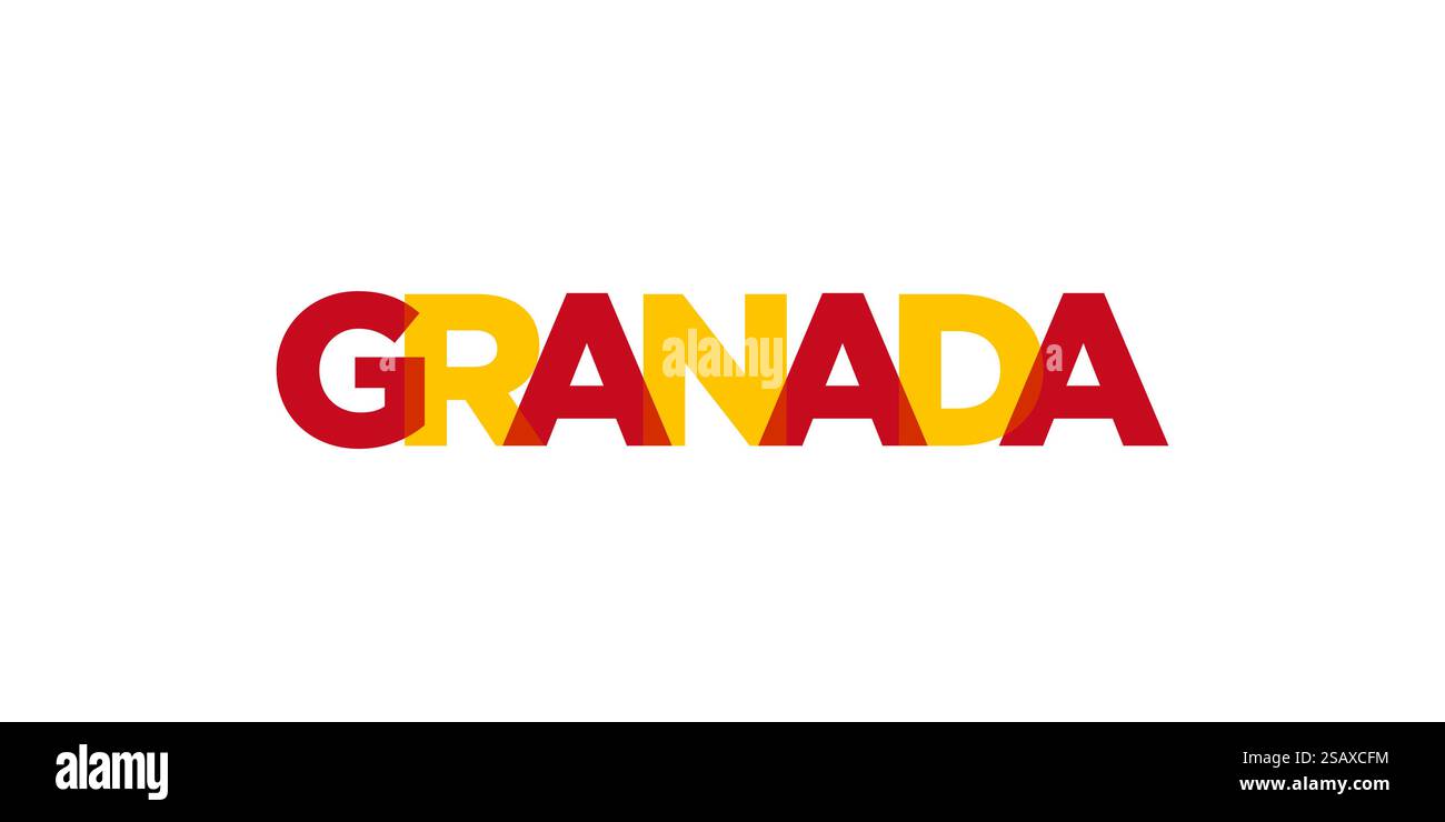 Granada in the Spain emblem for print and web. Design features ...