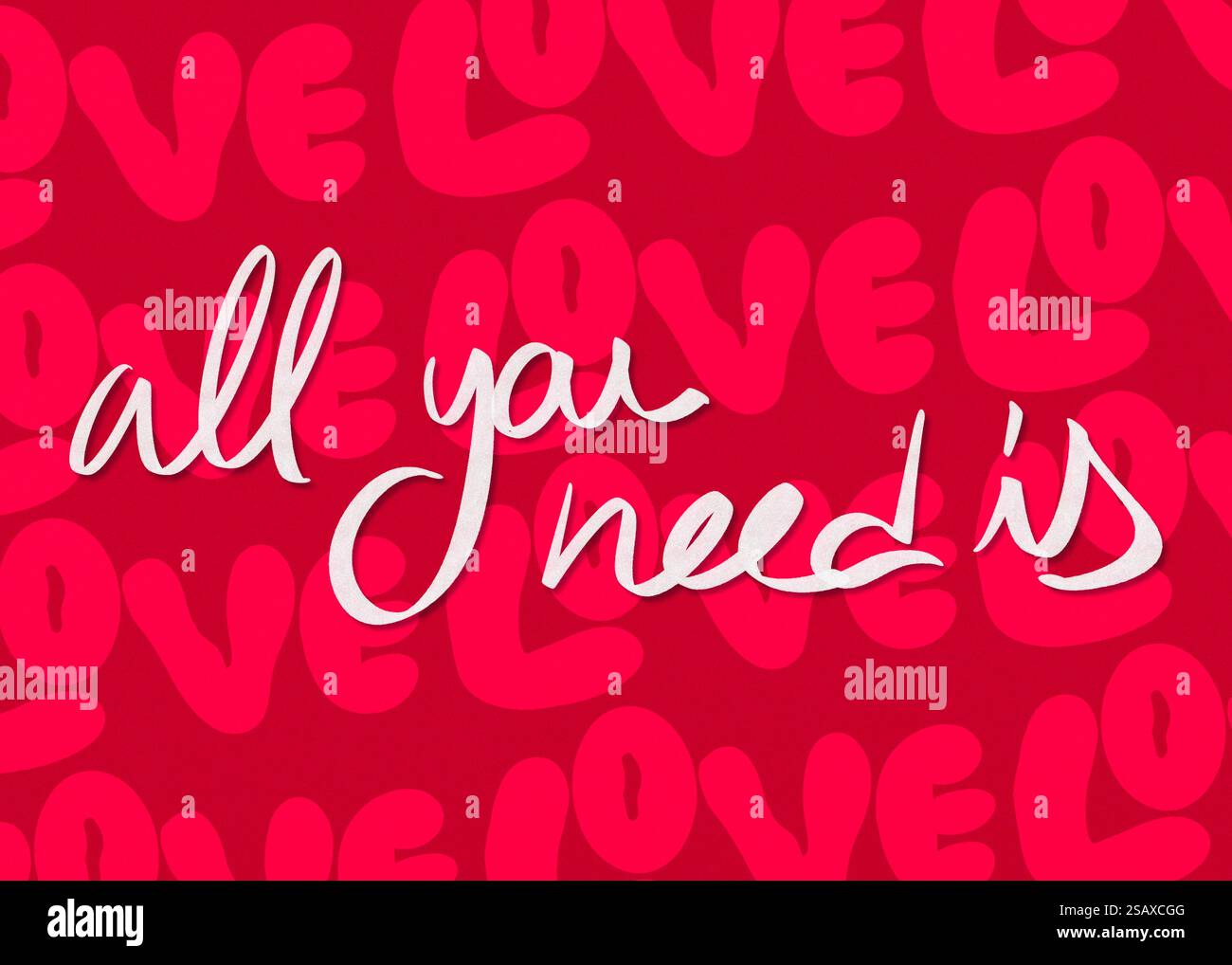 Social media banner for Valentines Day with Love is all you need ...