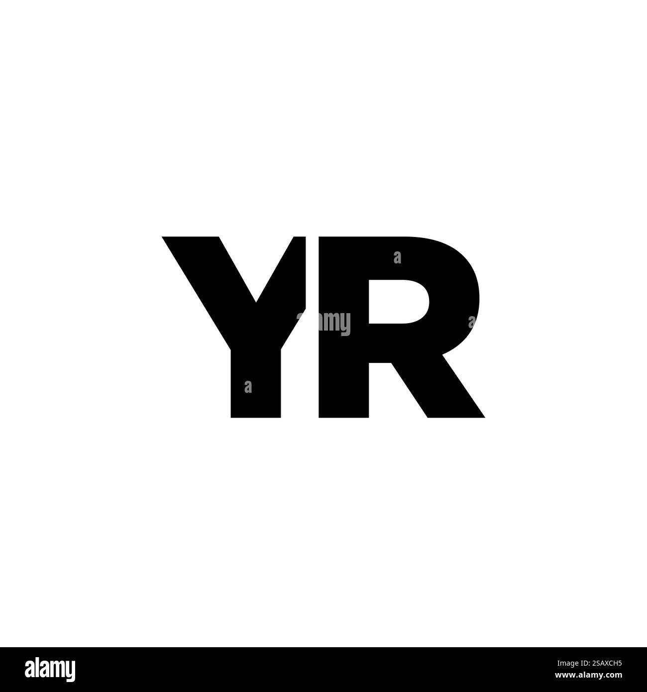 Trendy letter Y and R, YR logo design template. Minimal monogram ...