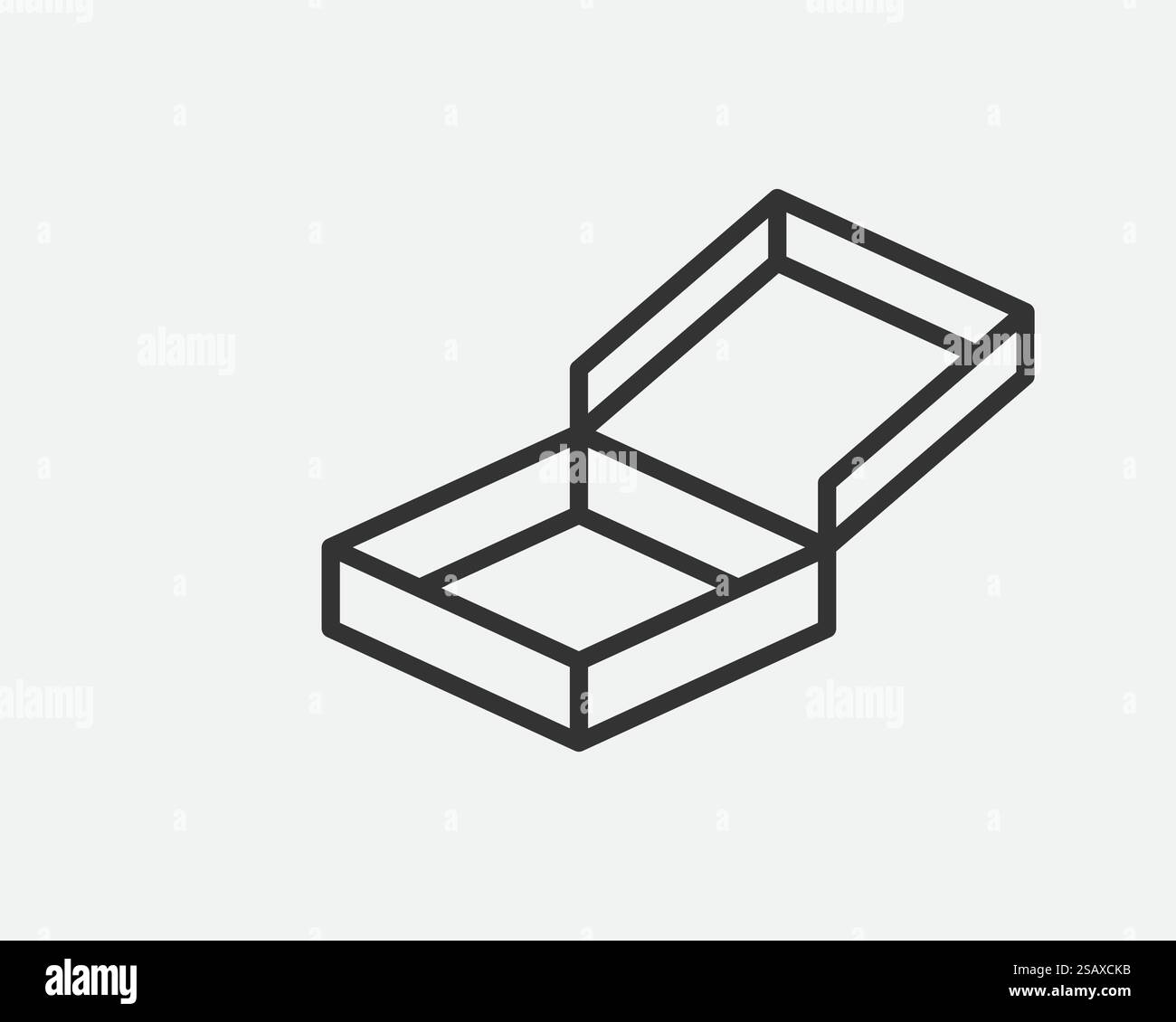 Delivery packaging vector icon. Cargo cardboard box icons. Carton ...