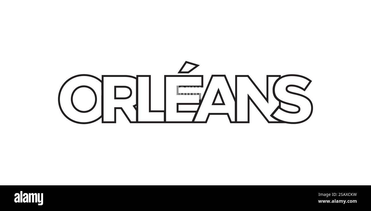 Orleans in the France emblem for print and web. Design features ...
