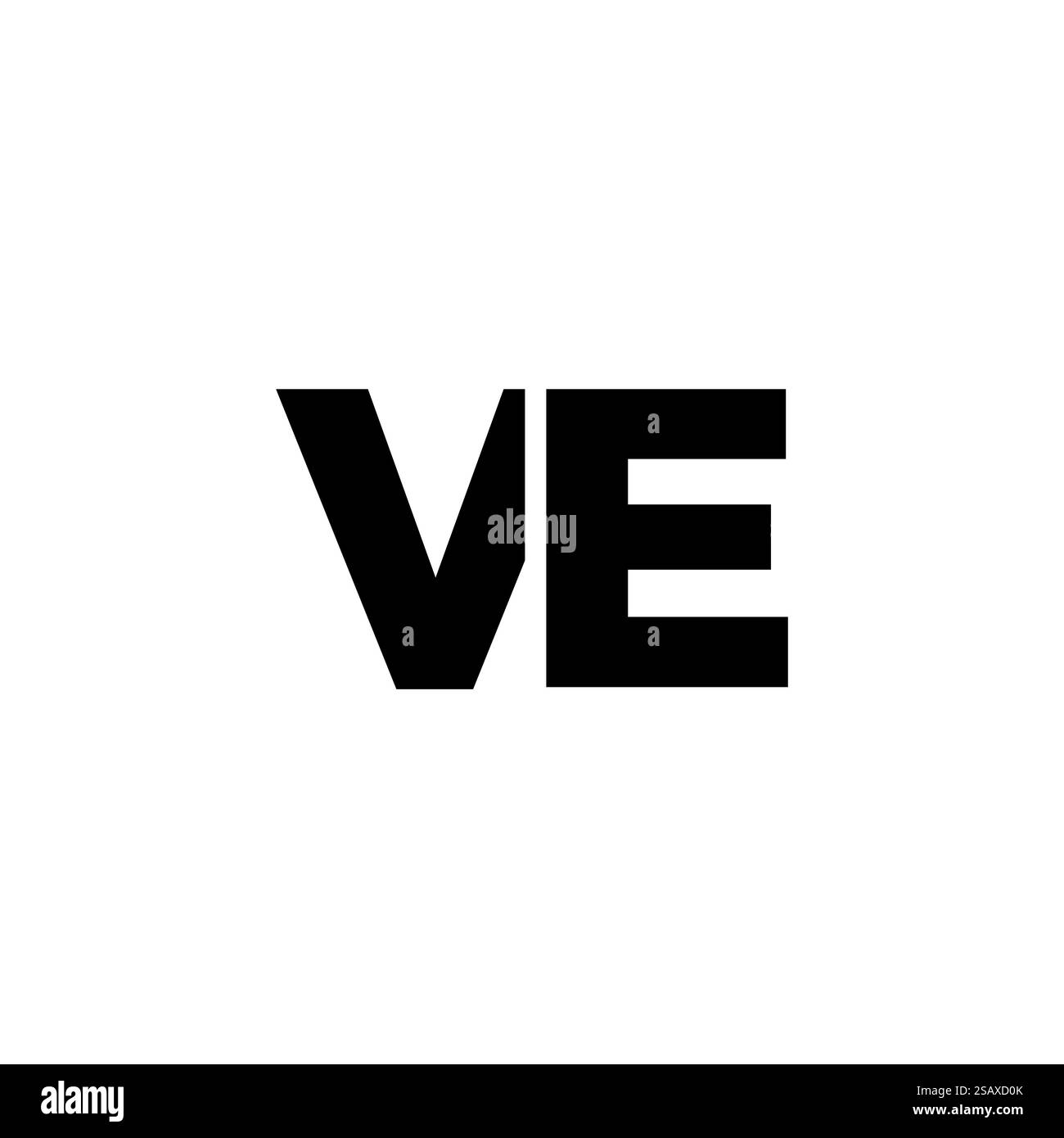 Trendy letter V and E, VE logo design template. Minimal monogram initial based logotype for ...