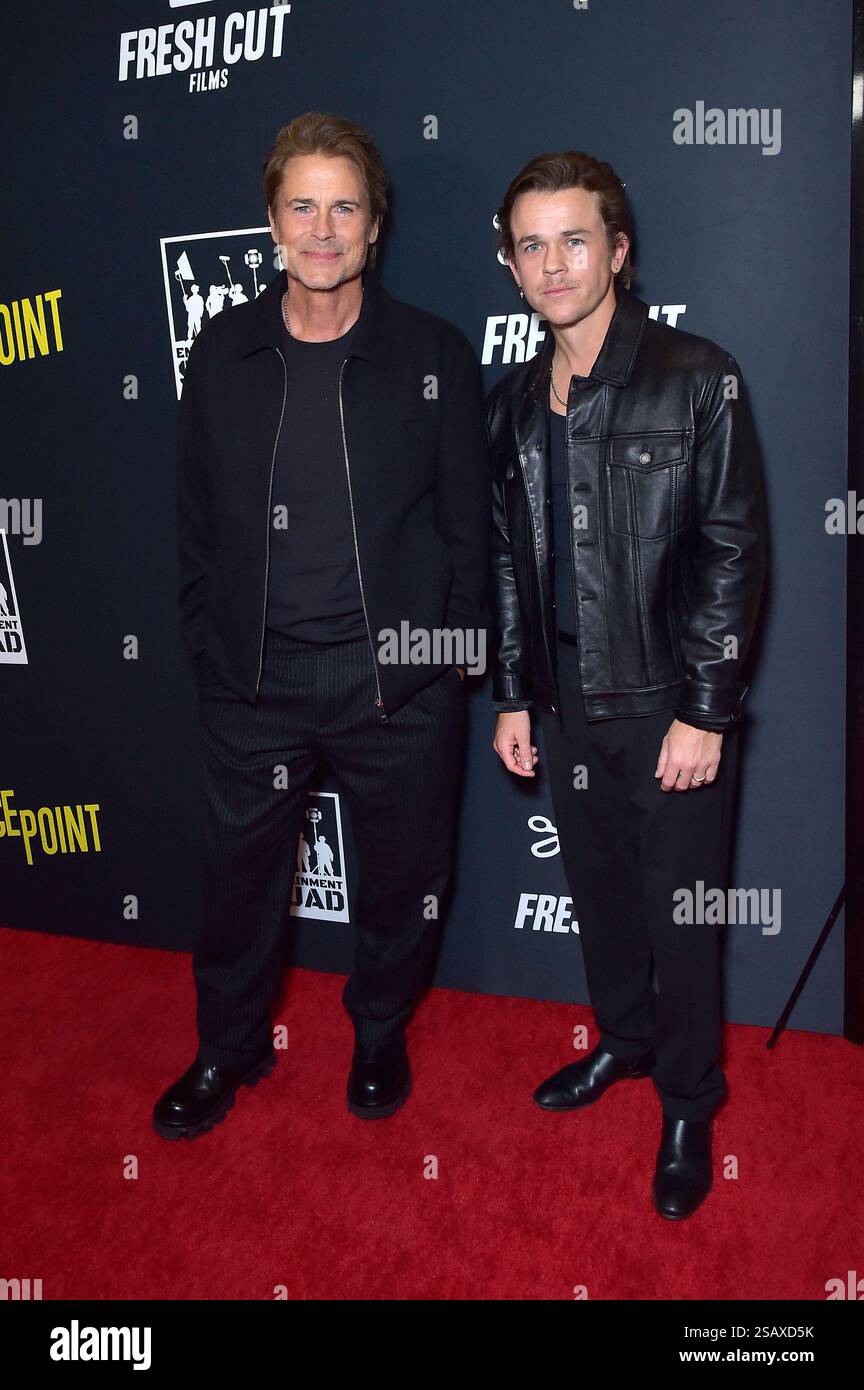 Rob Lowe mit Sohn John Owen Lowe bei der Premiere des Kinofilms Grace ...