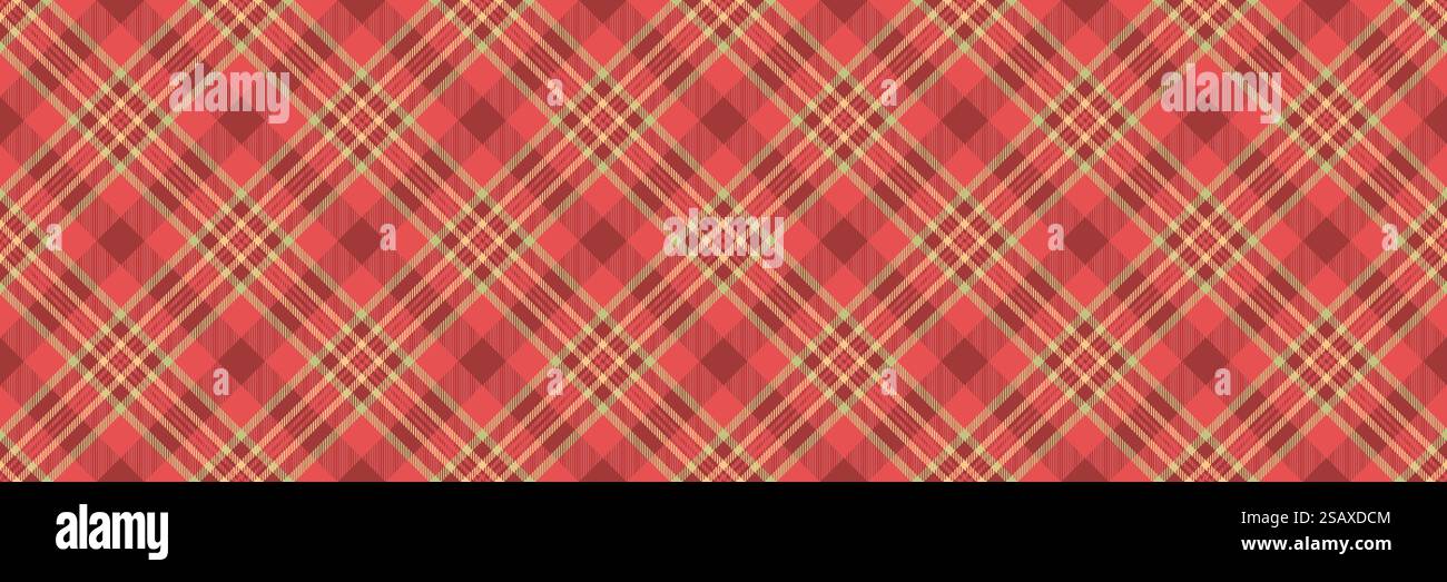 Faded vector check plaid, endless tartan fabric seamless. Menu pattern ...