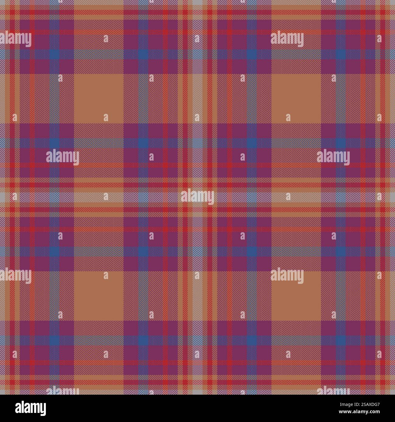 Plaid seamless pattern in red. Check fabric texture. Vector textile ...