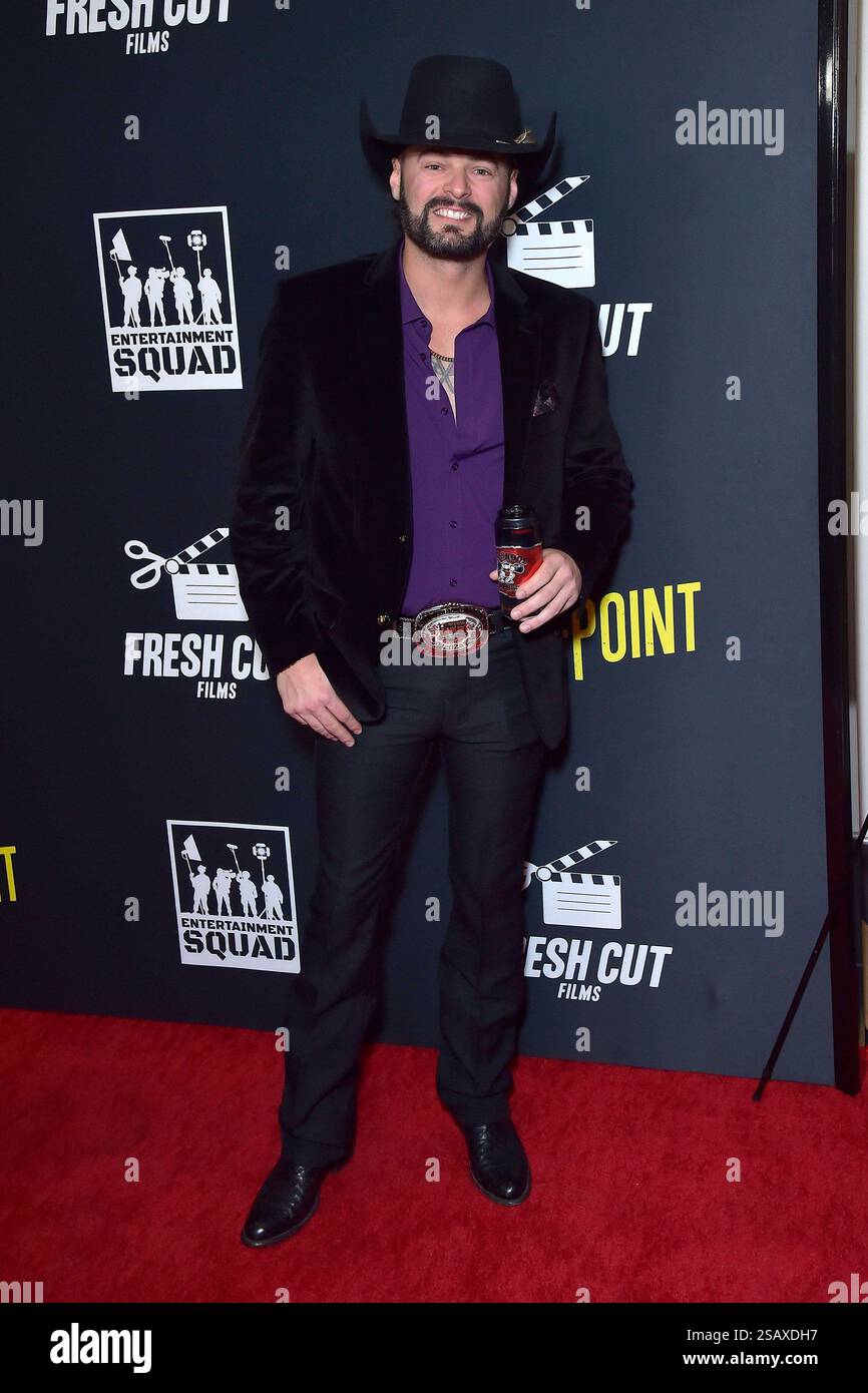 Justin Andrews bei der Premiere des Kinofilms Grace Point im Regal LA ...