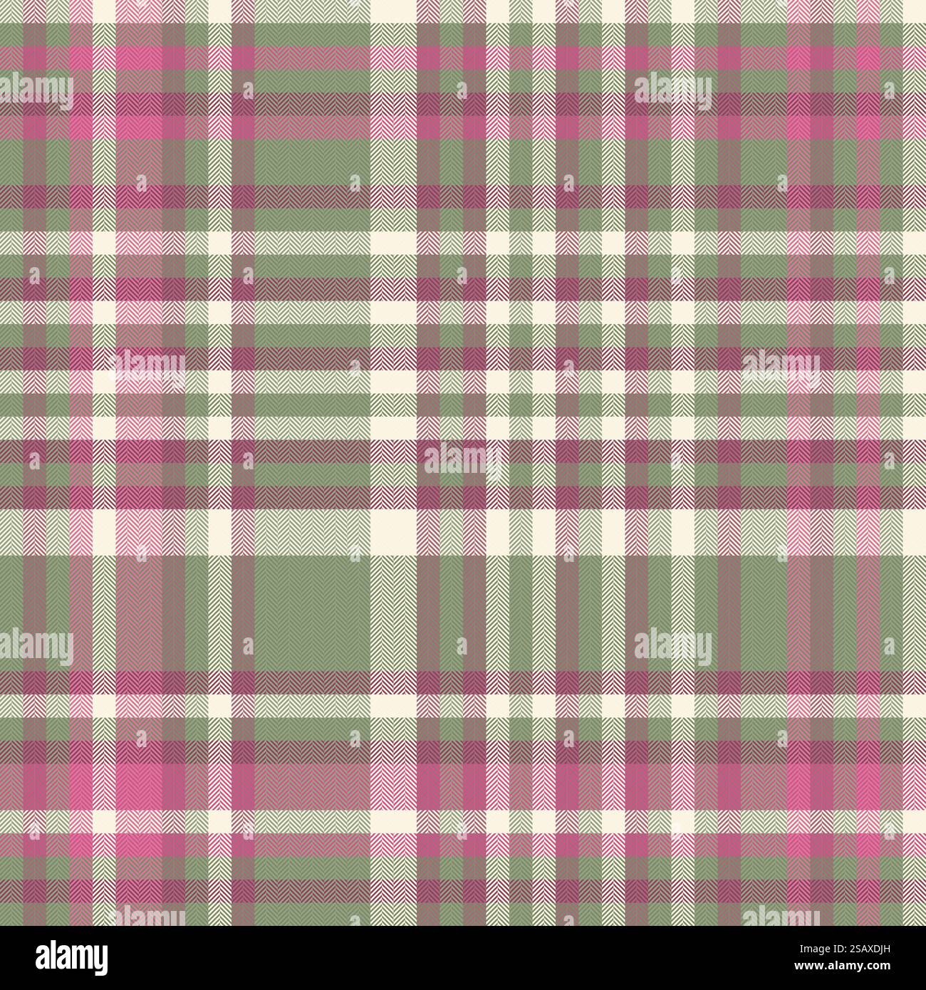 Plaid textile pattern of seamless vector background with a check tartan ...