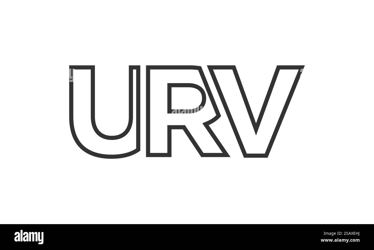 Urv logo design hi-res stock photography and images - Alamy