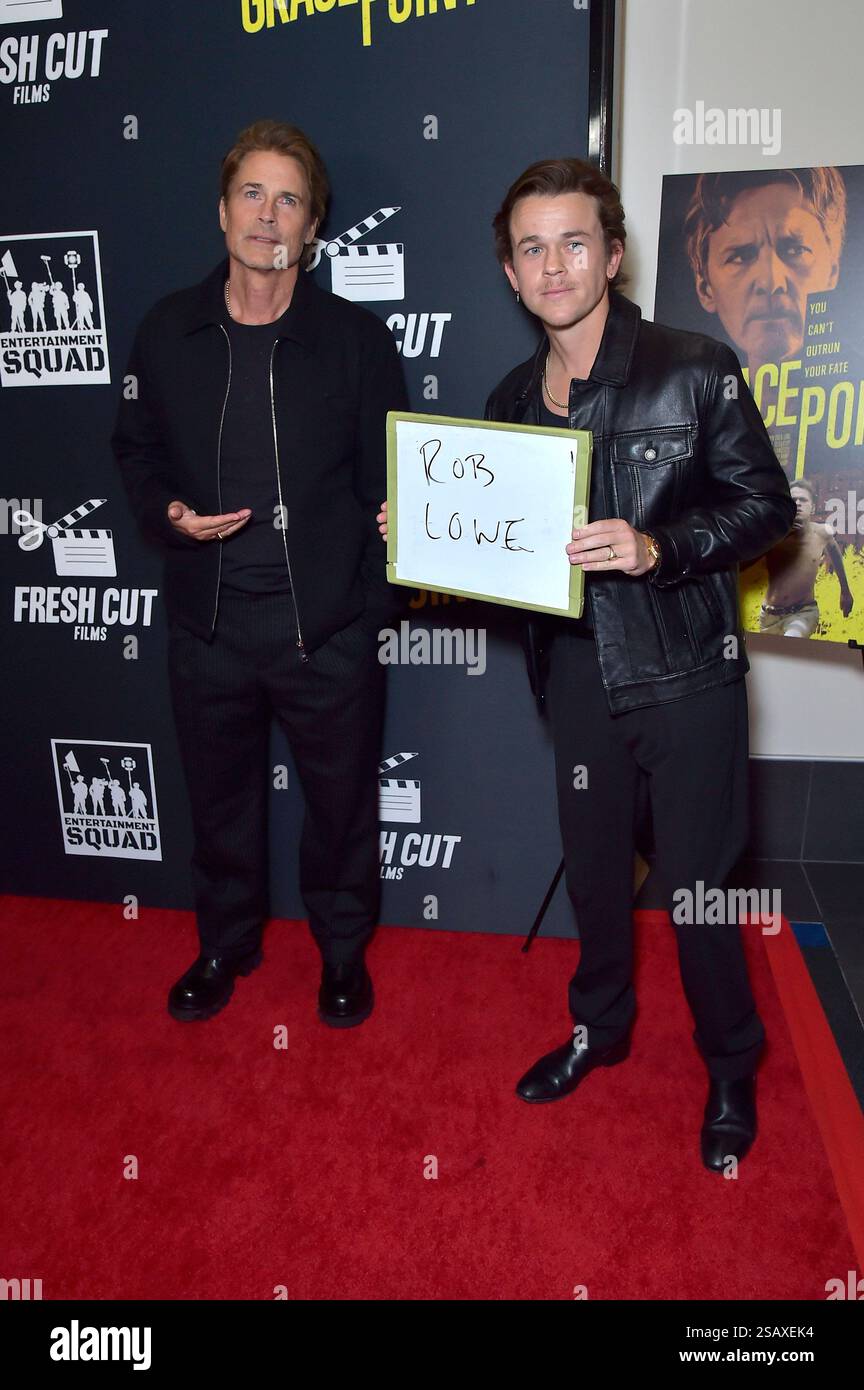 Rob Lowe mit Sohn John Owen Lowe bei der Premiere des Kinofilms Grace ...