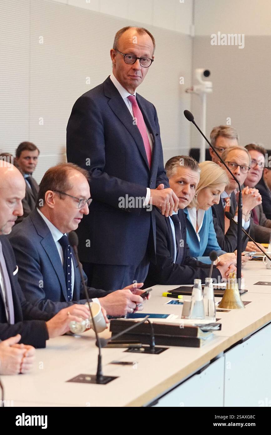Berlin, Germany. 31st Jan, 2025. Friedrich Merz, CDU Federal Chairman ...