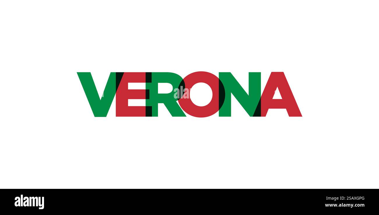 Verona in the Italia emblem for print and web. Design features ...